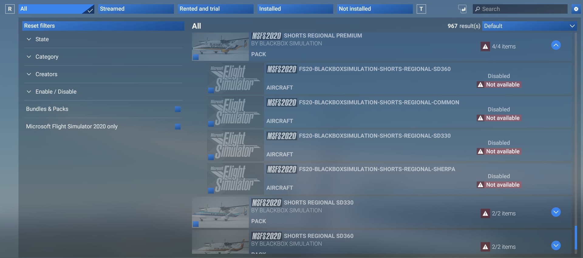 PSA: Newly released FS2020 MP content is NOT showing up in FS2024 (at ...