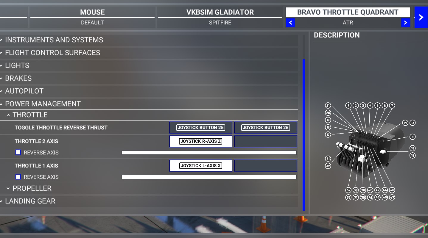Unable to go into reverse in ATR with Honeycomb Bravo - Hardware & Peripherals - Microsoft ...
