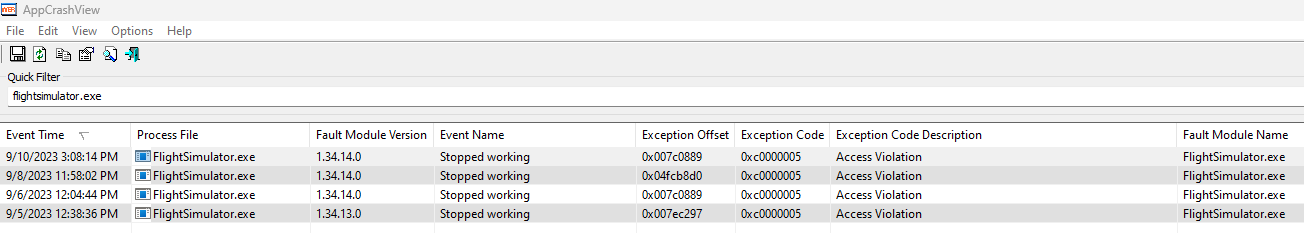 Ctds With Exception Code 0xc0000005 Fault Offset 0x000000000258a8a9 Faulting Process Id