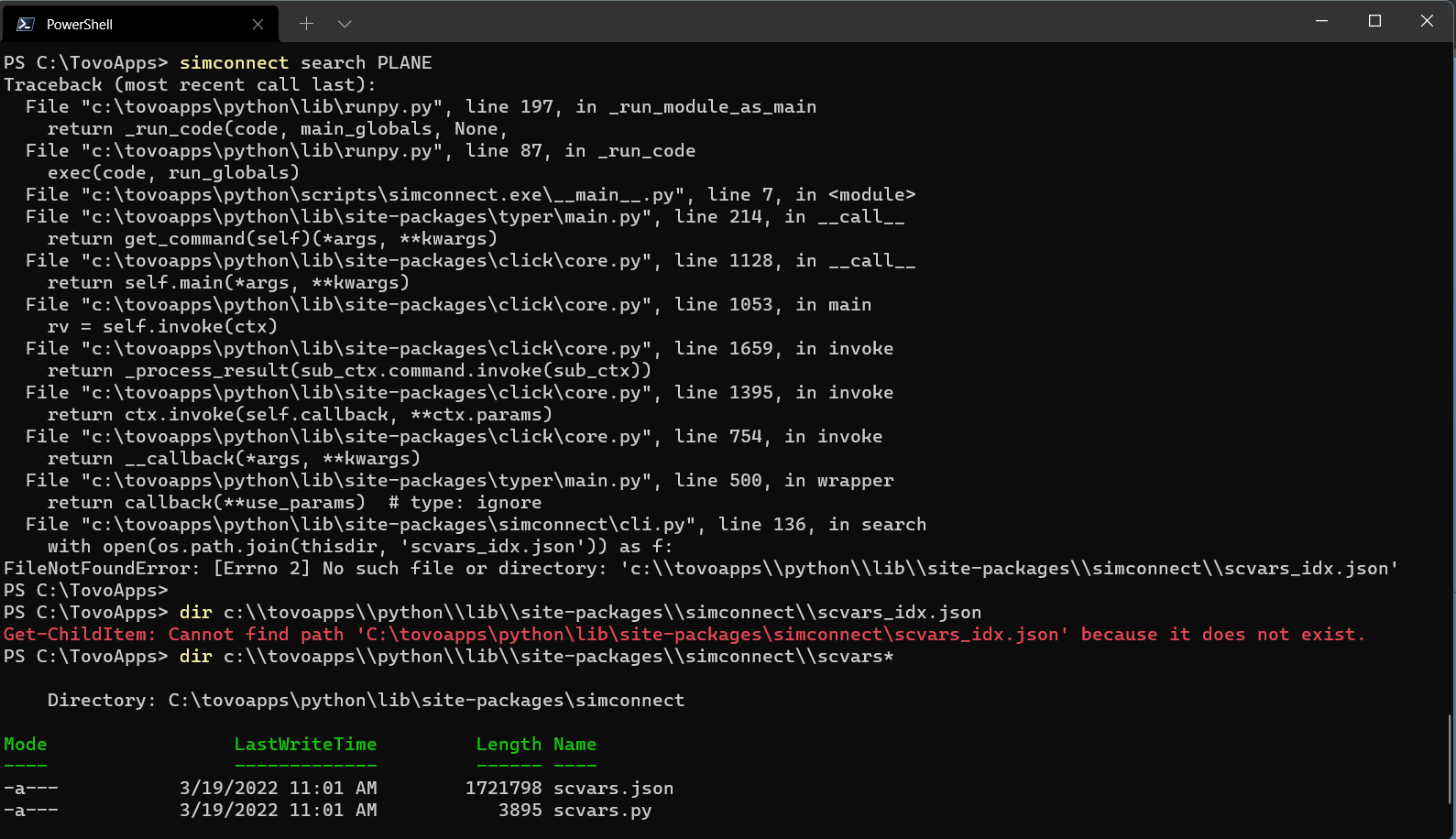 New: simple simconnect command-line tool with search/get/set/watch plus ...