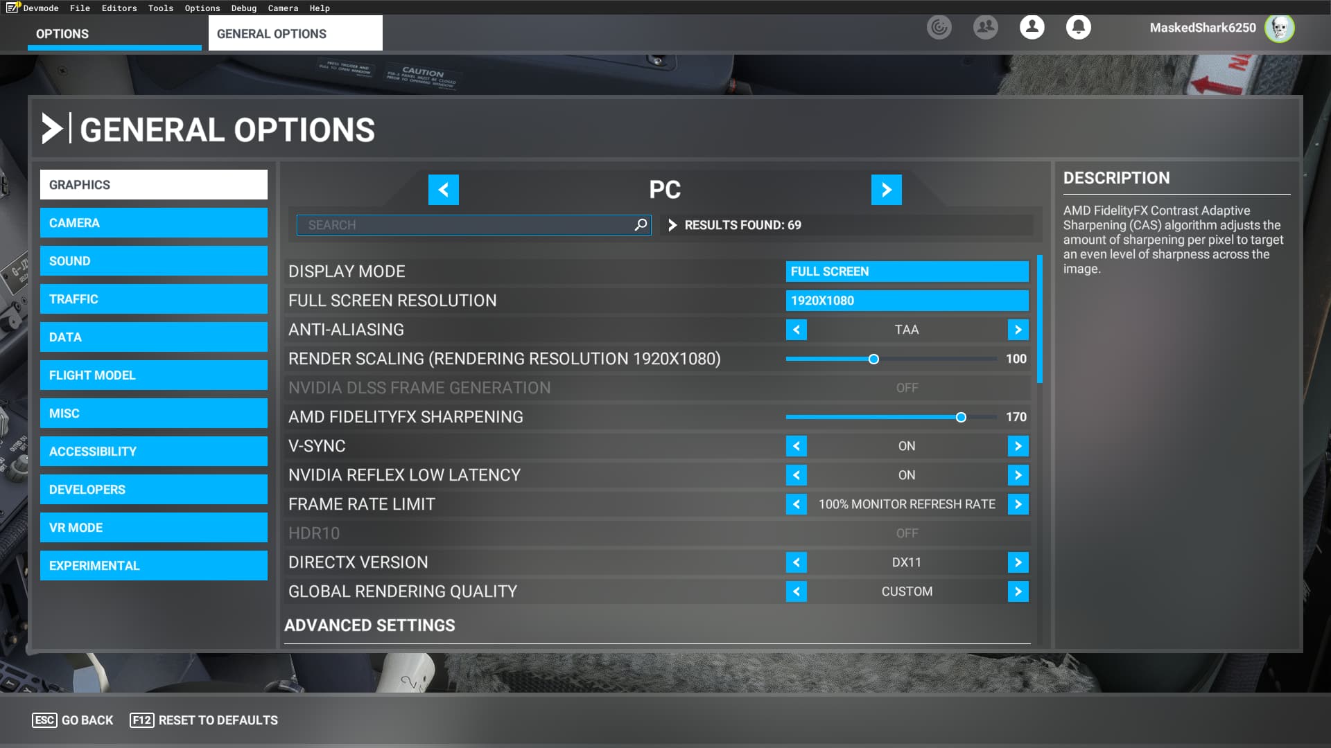 fuzzy graphic settings