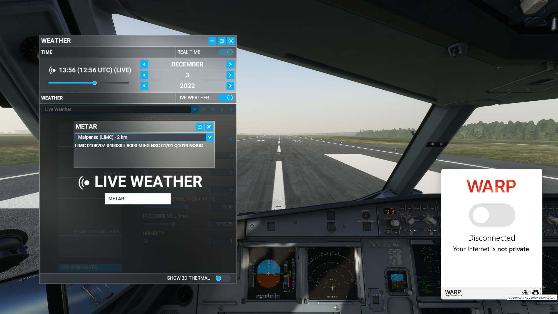 Live weather not available - Weather & Live Weather - Microsoft Flight ...