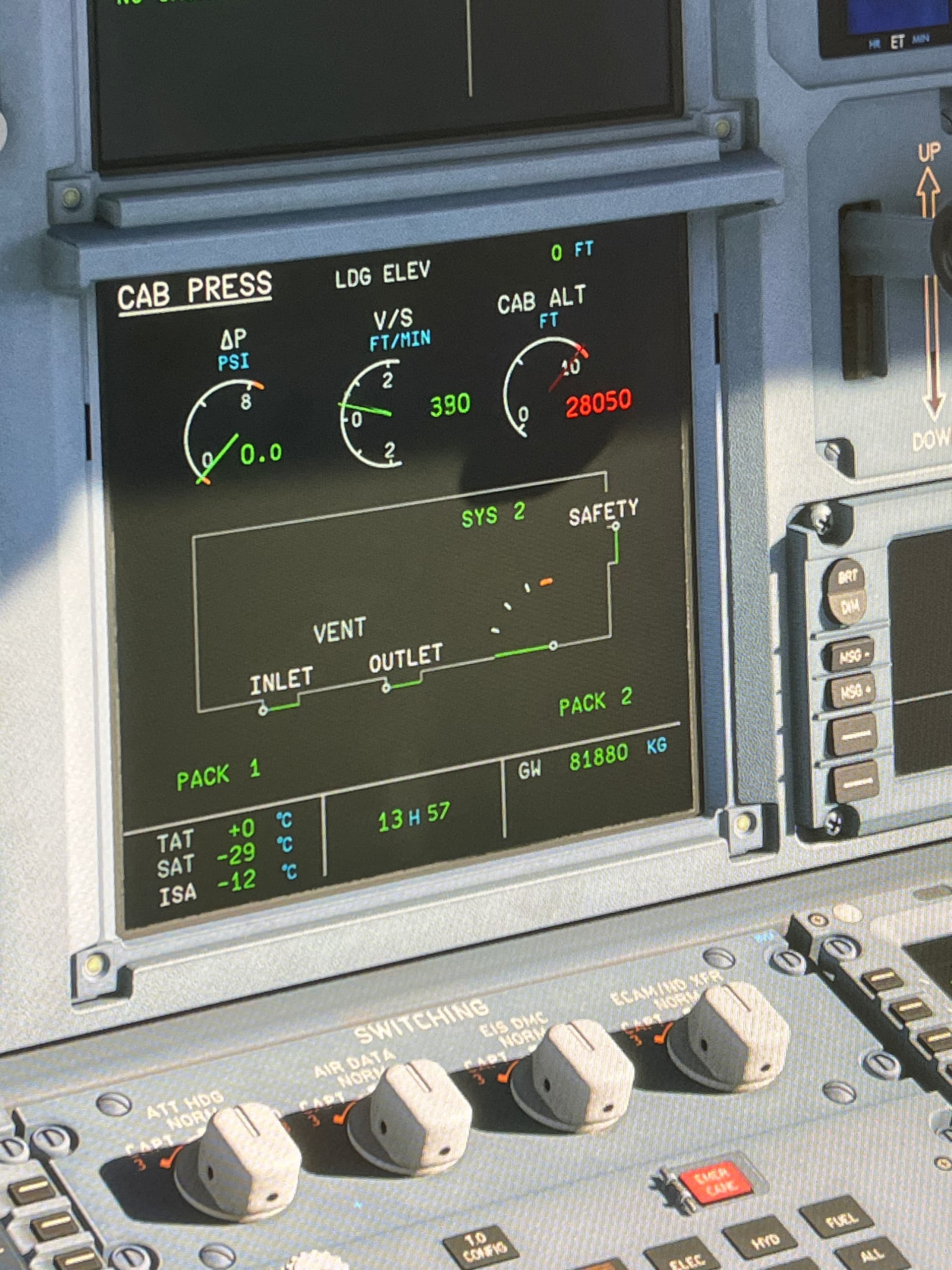 Default A321LR depressurisation - Aircraft & Systems - Microsoft Flight ...