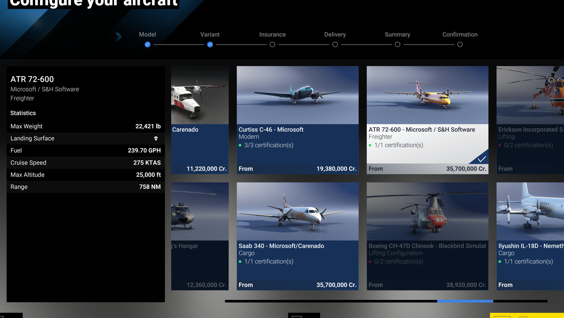 ATR42/72 not showing up in Career Mode in MSFS2024 PC - User Interface ...
