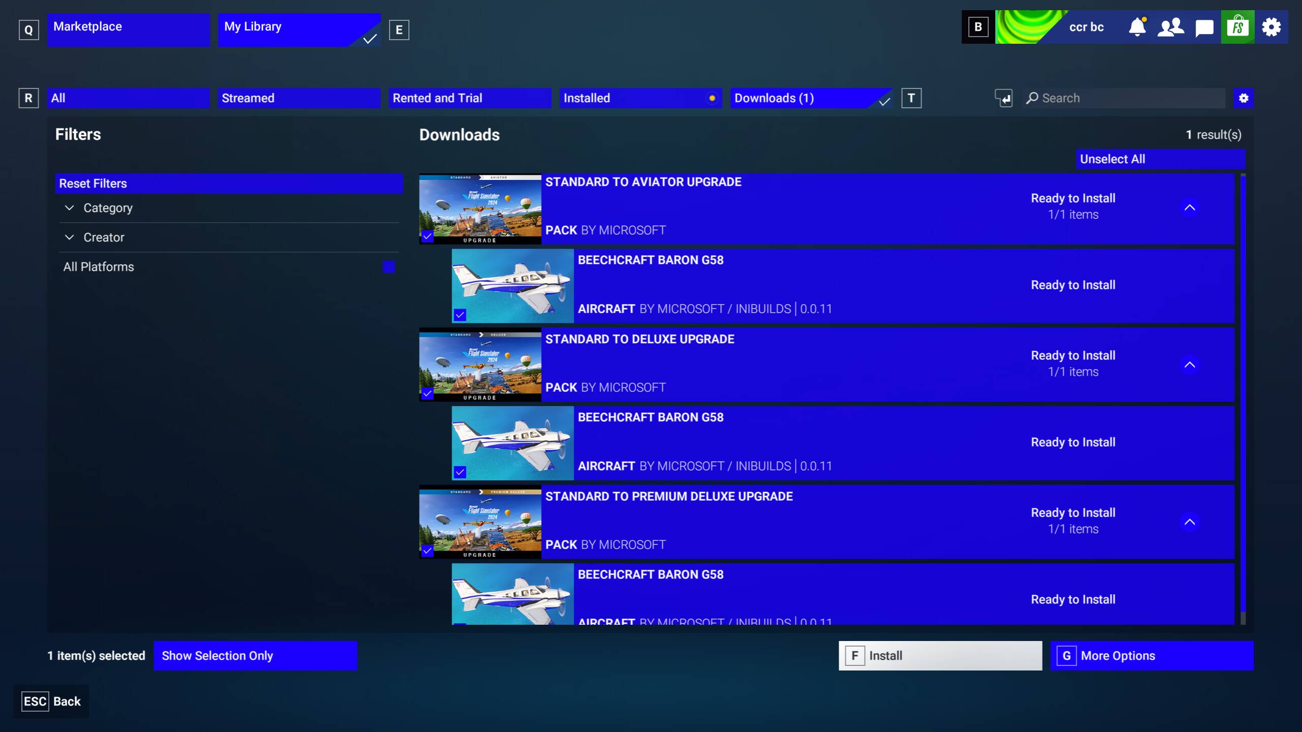 Since SU4 update, one file in library shows as ready for install, but ...
