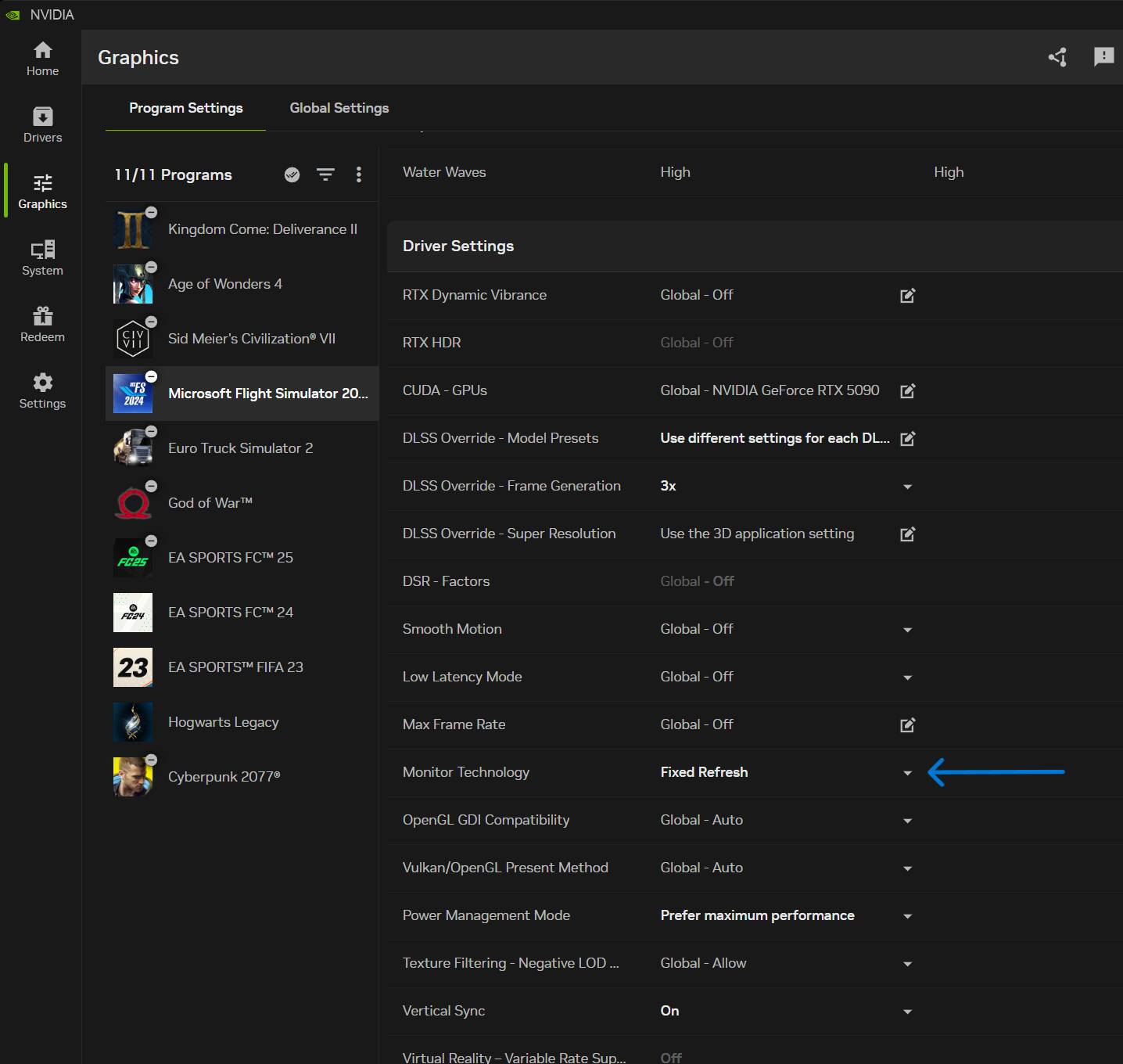Performance Boost for Strong Hardware: Fixed Refresh (G-Sync OFF ...