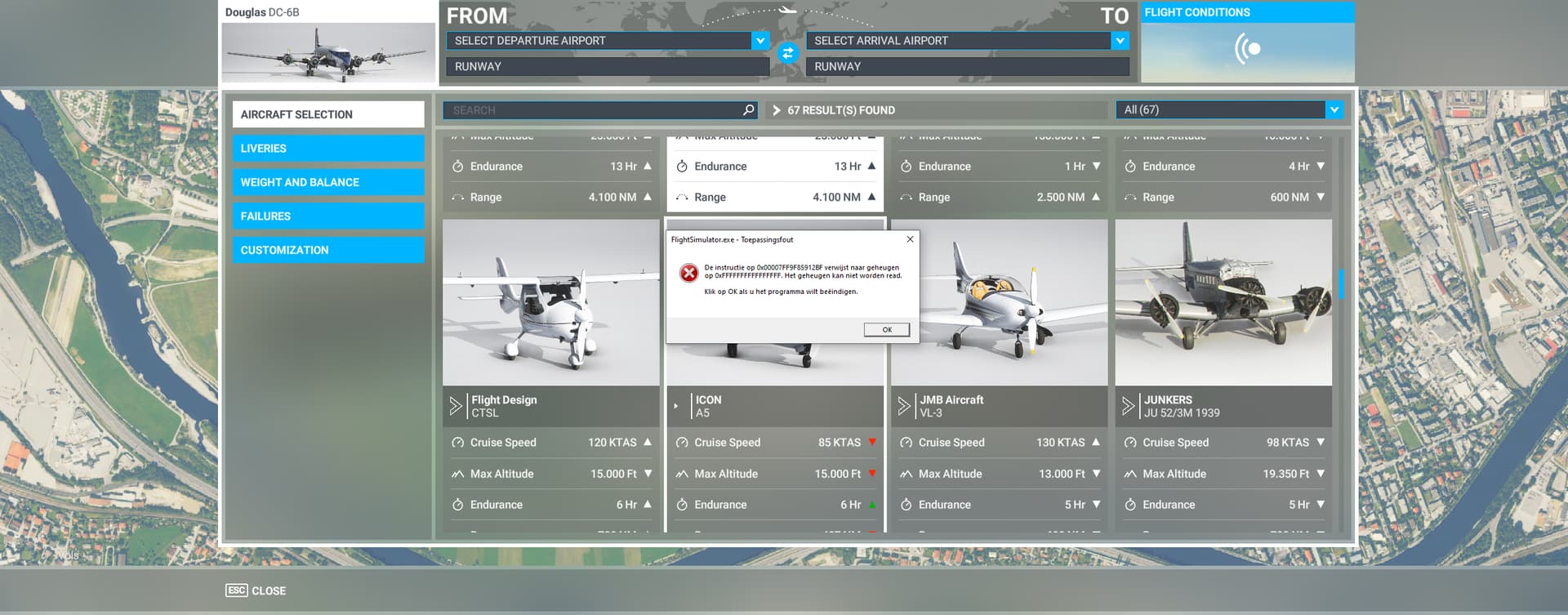 MSFS Application Error - memory could not be read - #583 by NovaDeama - Resolved - Microsoft ...