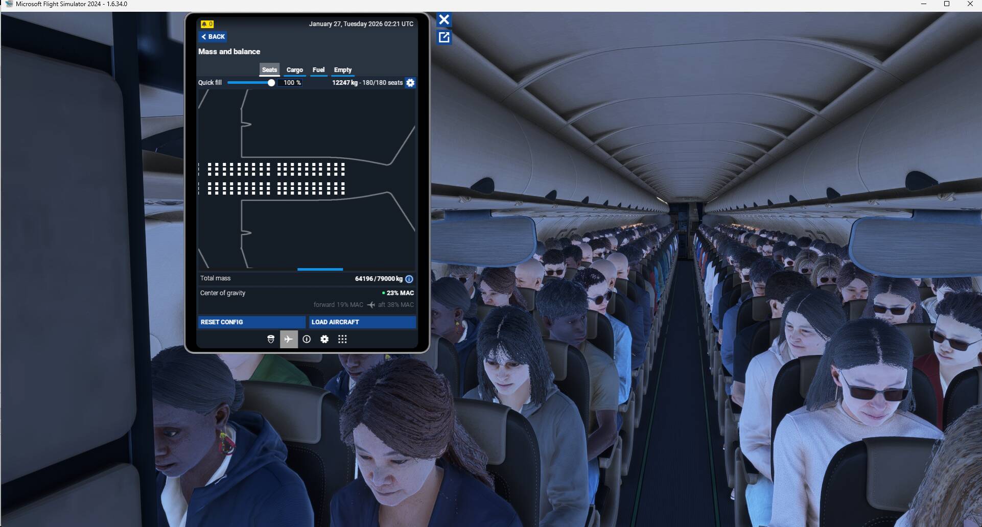 Passengers floating outside the aircraft A320 NEO v2 - Aircraft ...